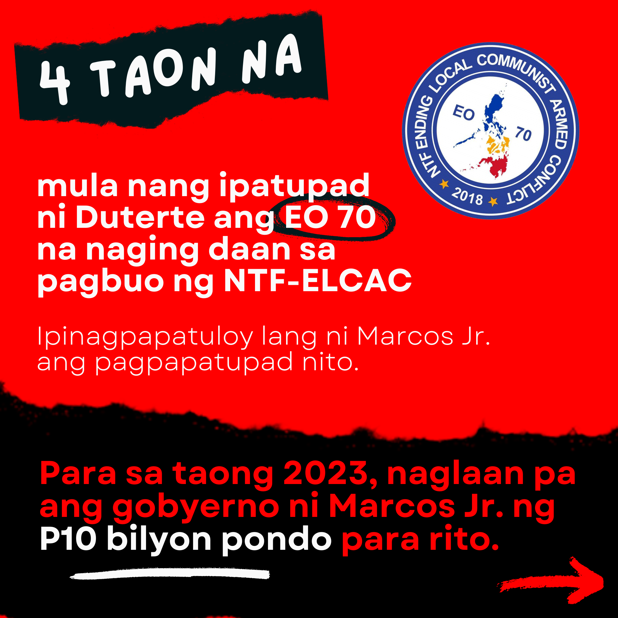 Saan aabot ang P10 billion mo? - KADAMAY